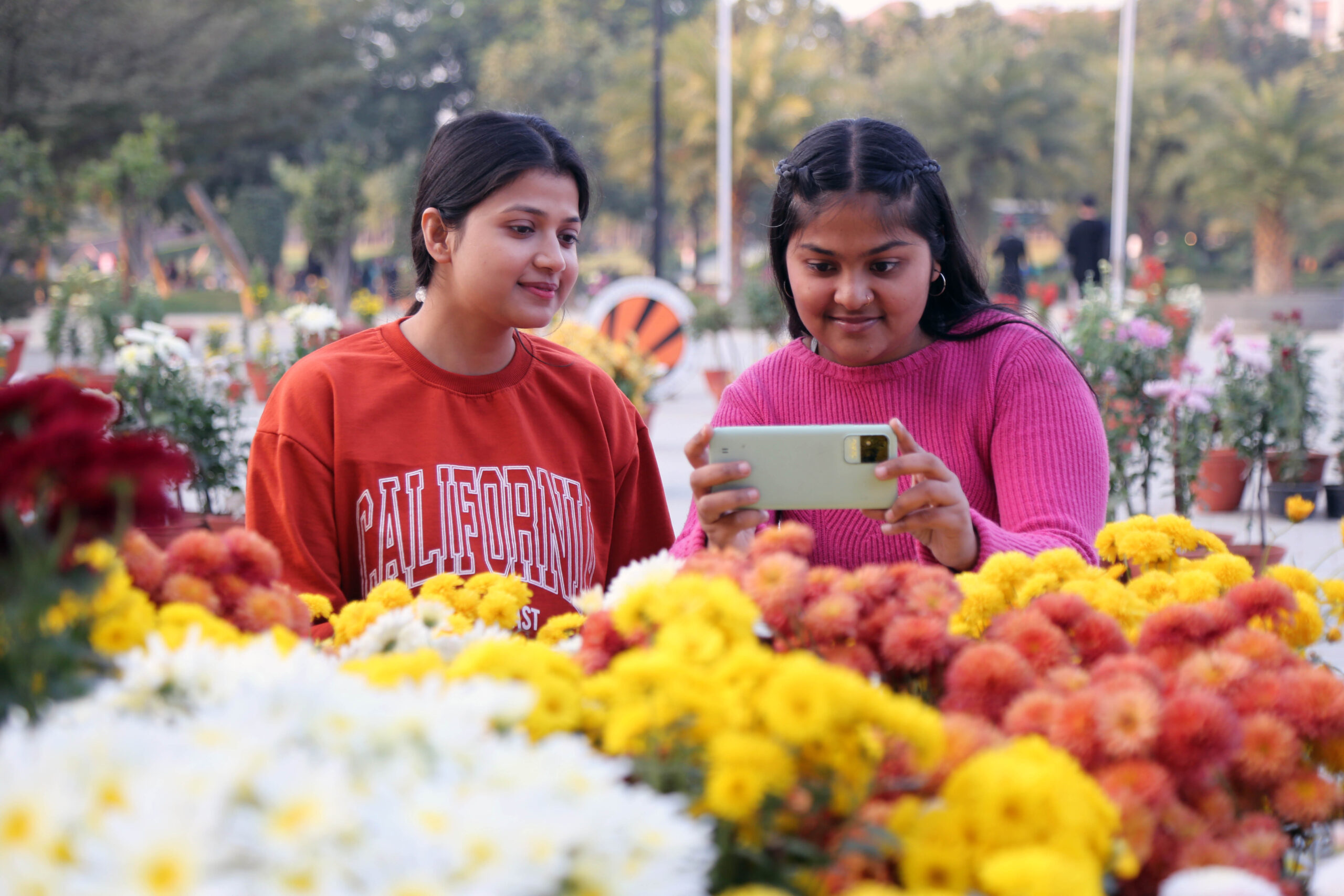 Students celebrating Chrysanthemum festival being organised at LPU ...